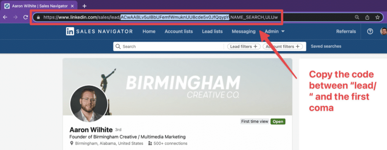 How To Convert Sales Navigator URL To LinkedIn URL?