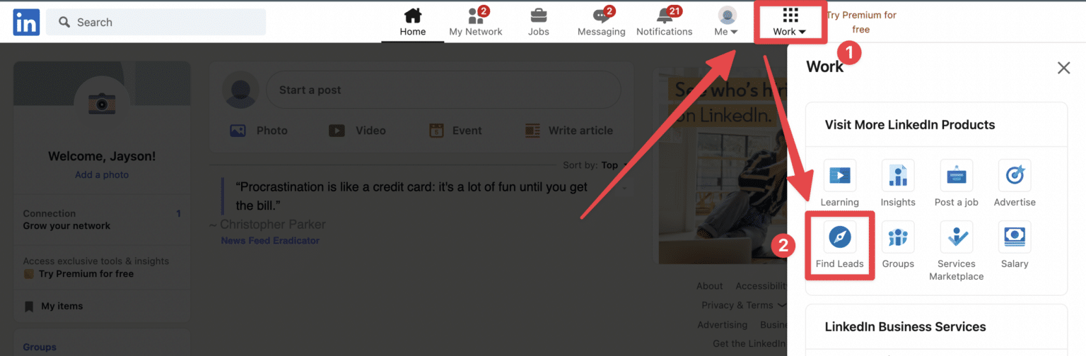 How To Use Linkedin Sales Navigator For Free? [2023 Hack]