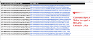 How To Convert Sales Navigator URL To LinkedIn URL?