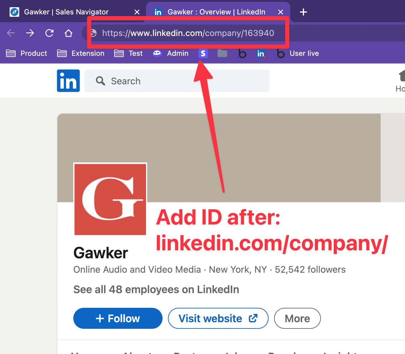 How To Convert Sales Navigator URL To LinkedIn URL?