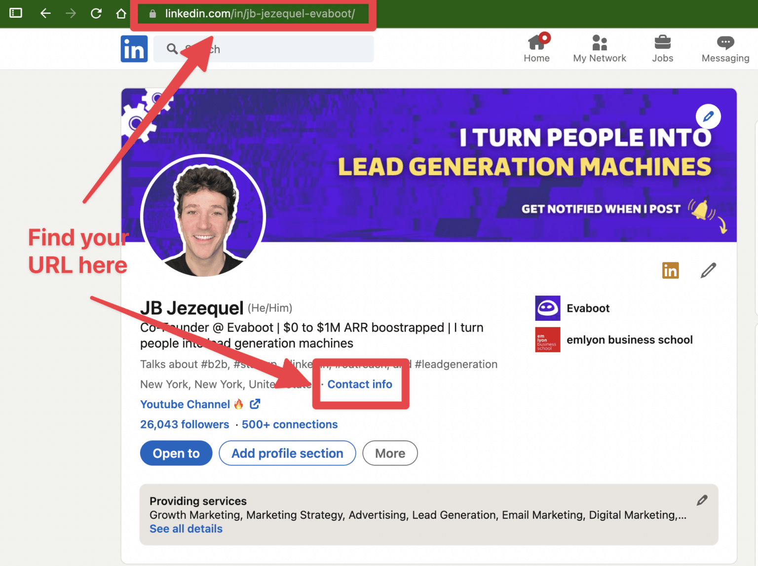 5 Esempi di URL di LinkedIn Professionali per il tuo Profilo