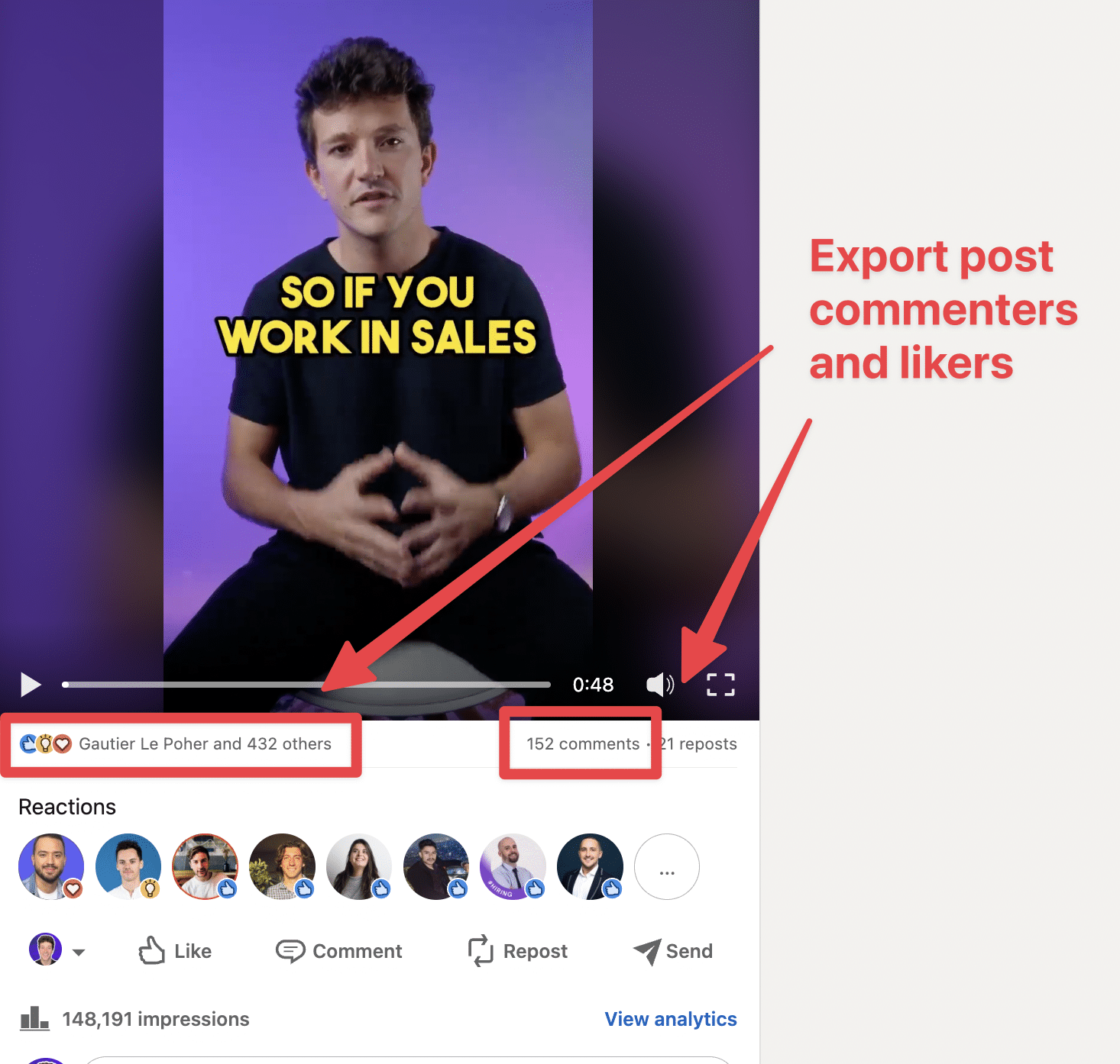 How To Export Linkedin Post Likers & Commenters? [2025]