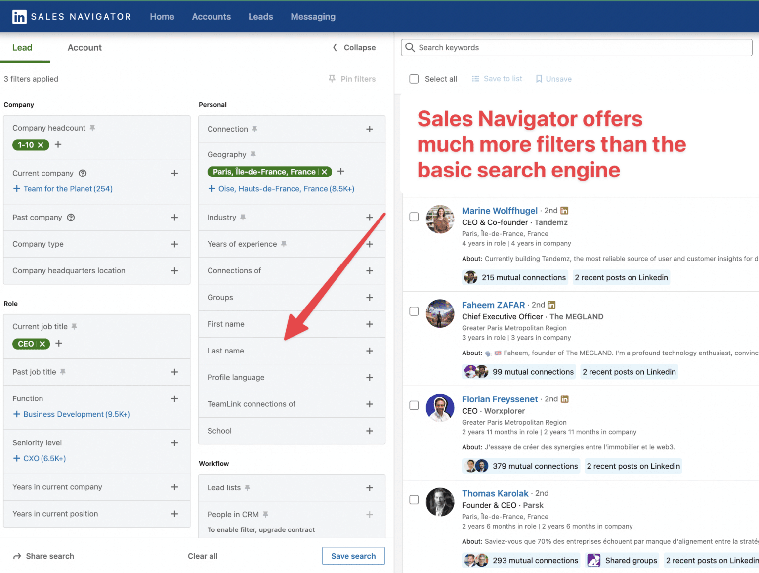 15 LinkedIn Sales Navigator Benefits and Features in 2025