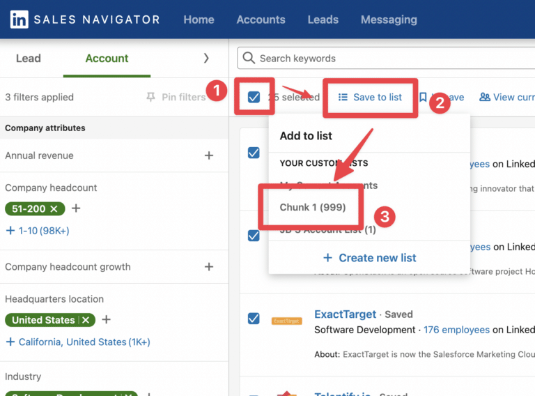How to Export More Than 2500 Results in Sales Navigator