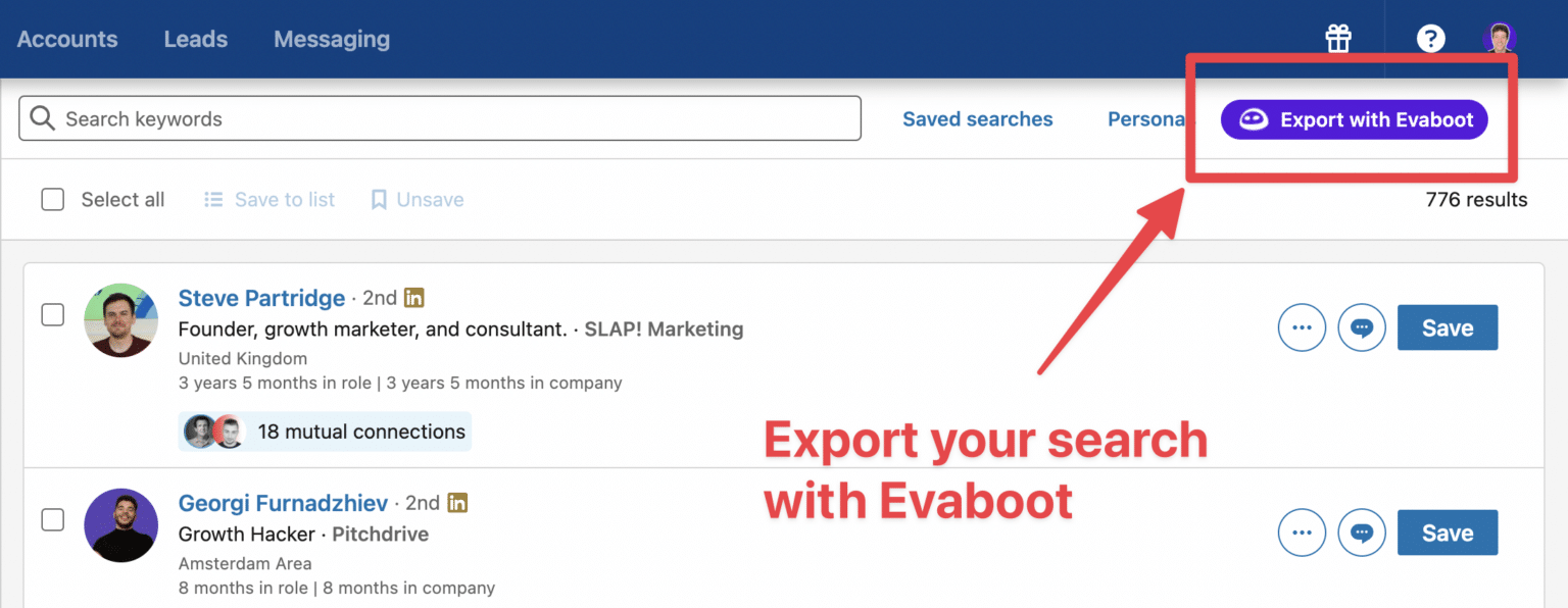 How to Export More Than 2500 Results in Sales Navigator