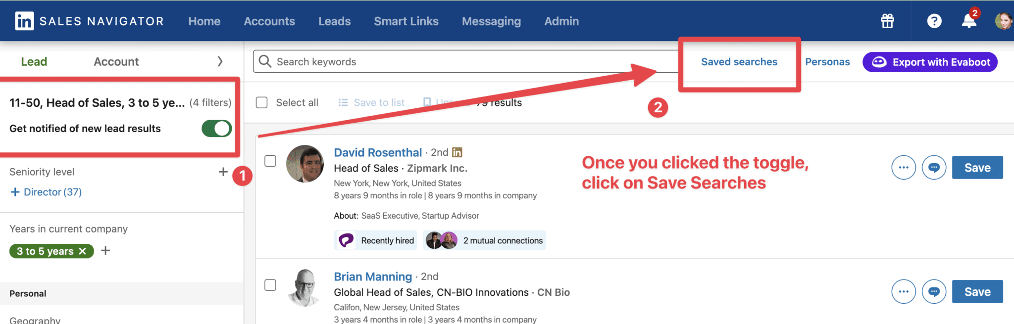 How To Use Linkedin Sales Navigator Saved Searches? [2025]