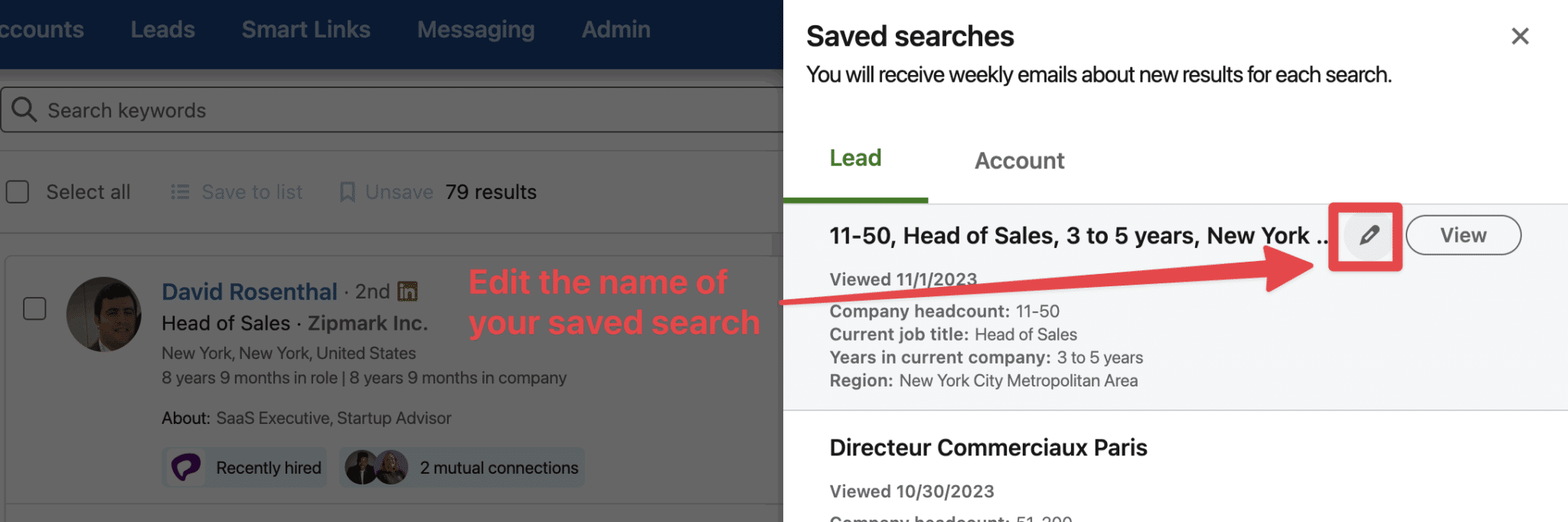 How To Use Linkedin Sales Navigator Saved Searches? [2025]