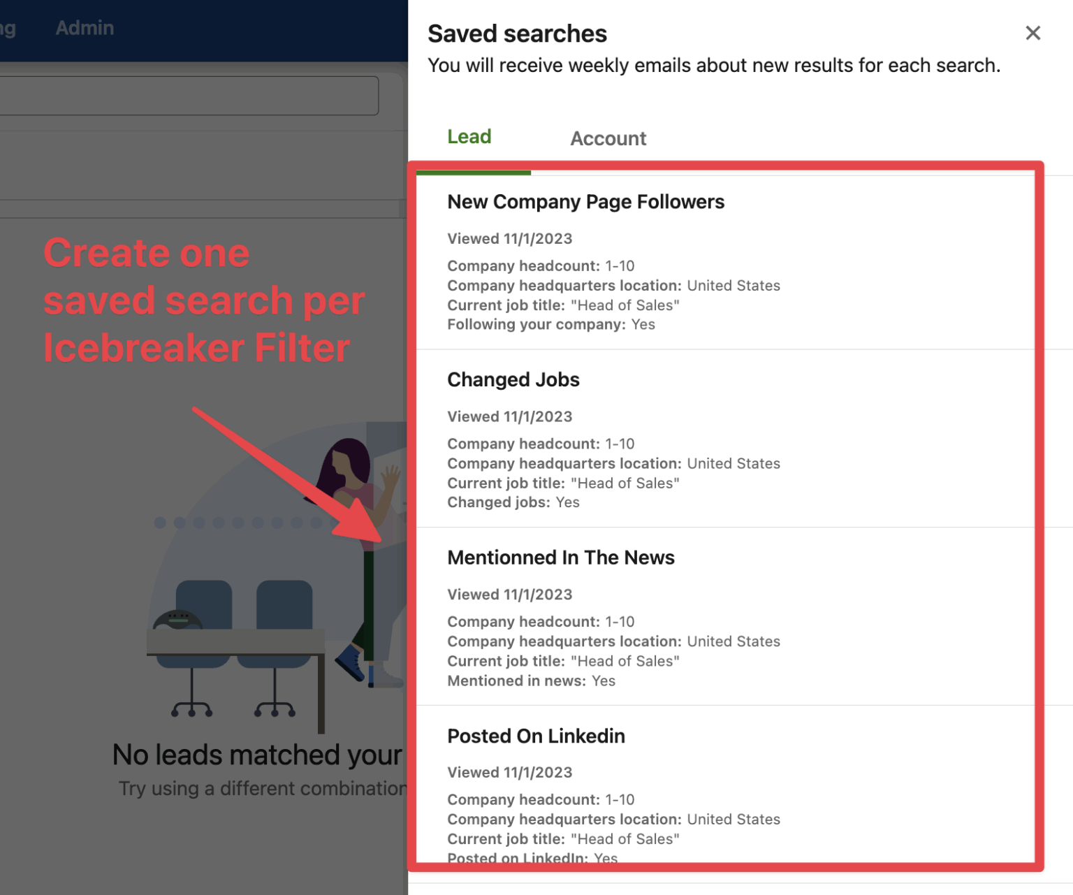 How To Use Linkedin Sales Navigator Saved Searches? [2025]