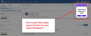 How to Export Leads from LinkedIn Sales Navigator to Excel?