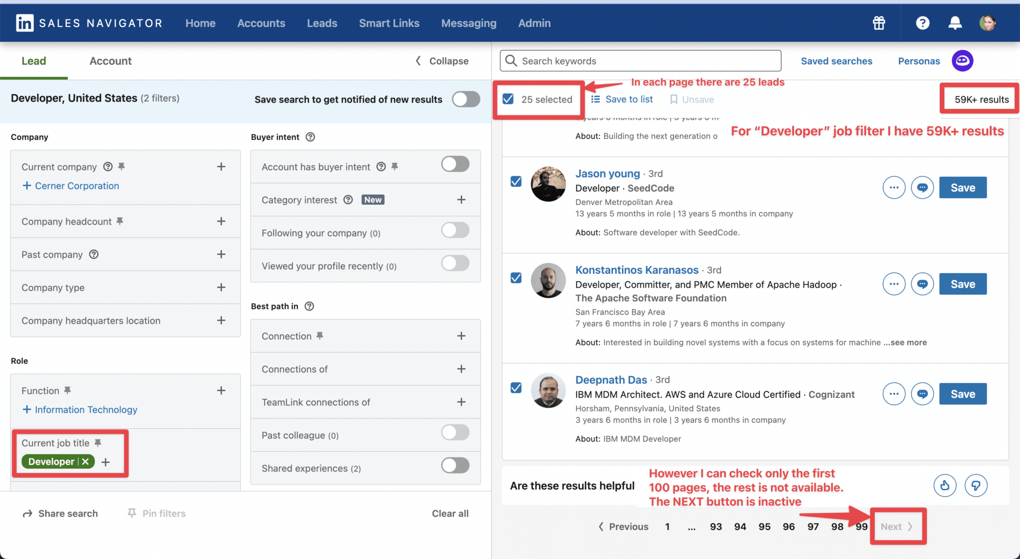 How to Export More Than 2500 Results in Sales Navigator