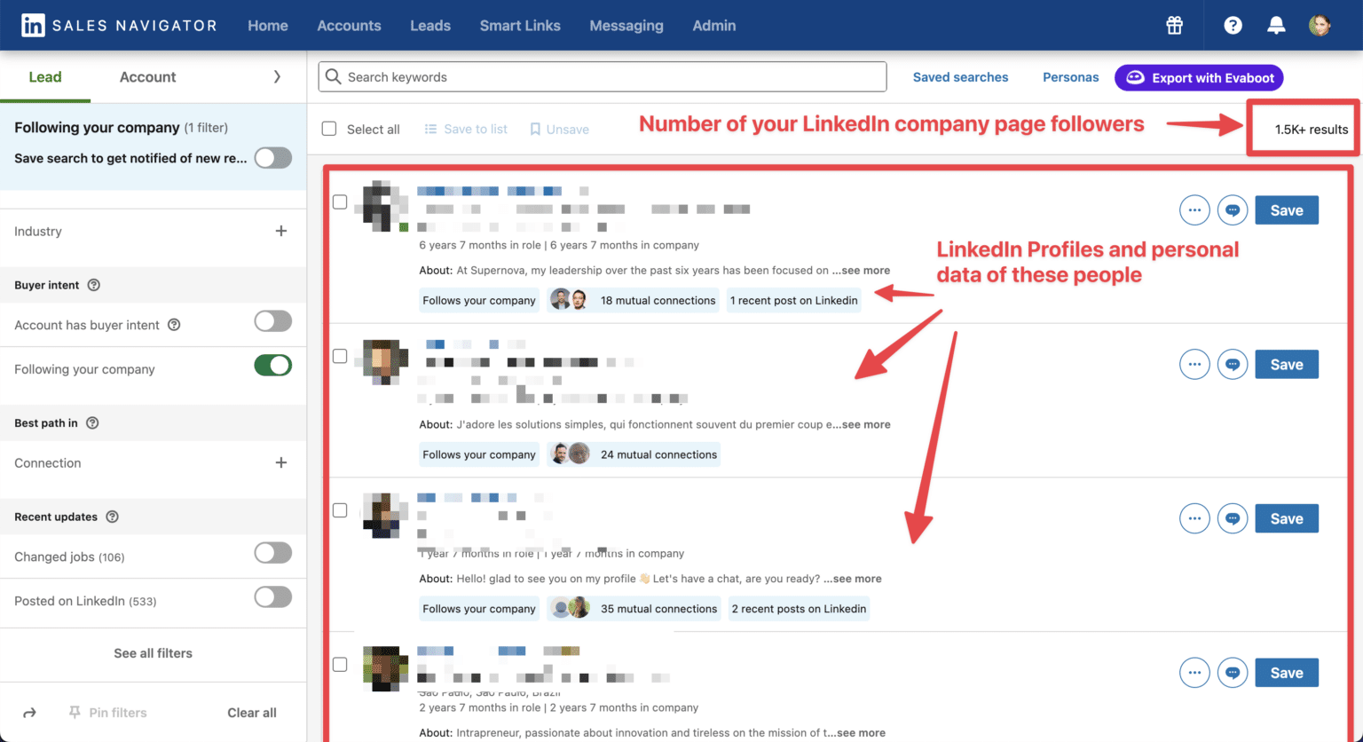 How To Export LinkedIn Company Page Followers To CSV?
