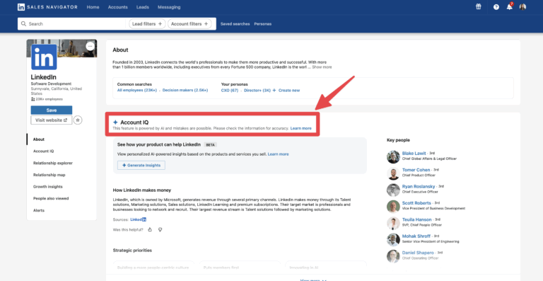 Sales Navigator Account IQ: Features, Tips, and CRM Use